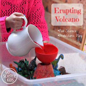Make an erupting volcano for prehistoric small world play – Go Science Kids